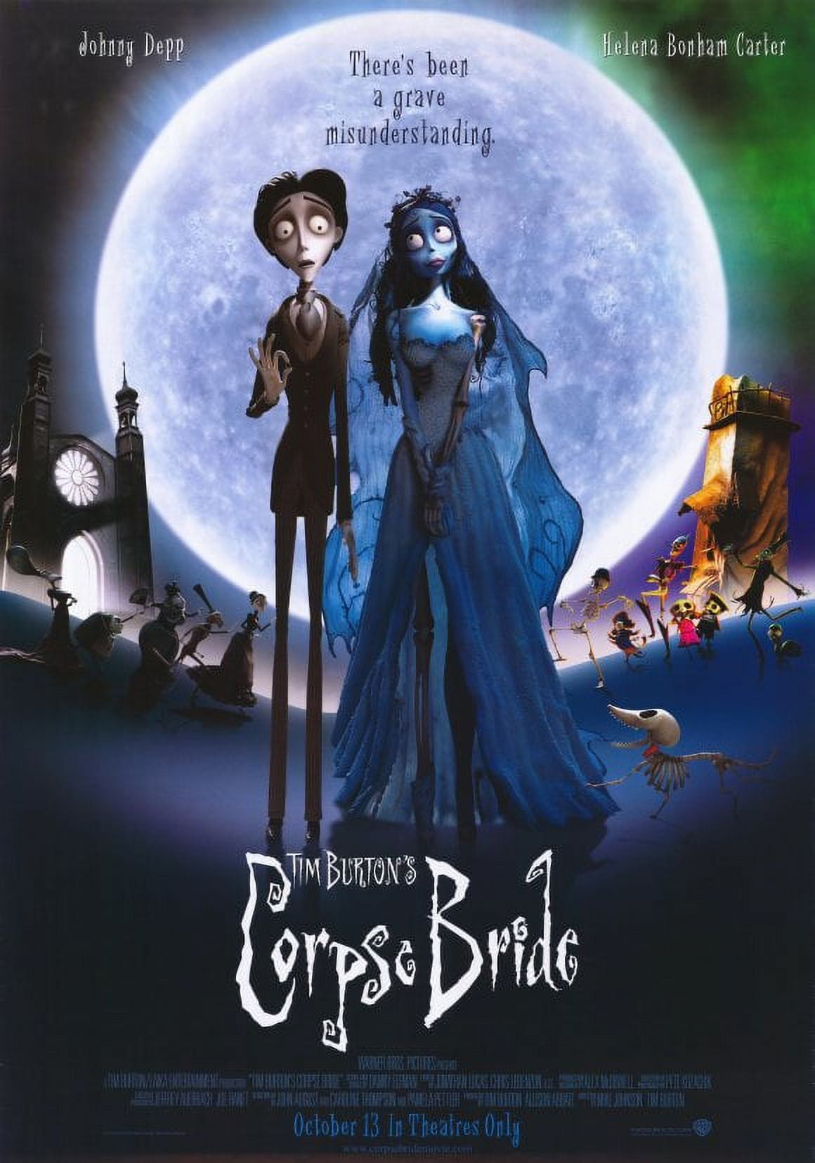 Tim Burton's Corpse Bride (2005) 11x17 Movie Poster - Walmart.com