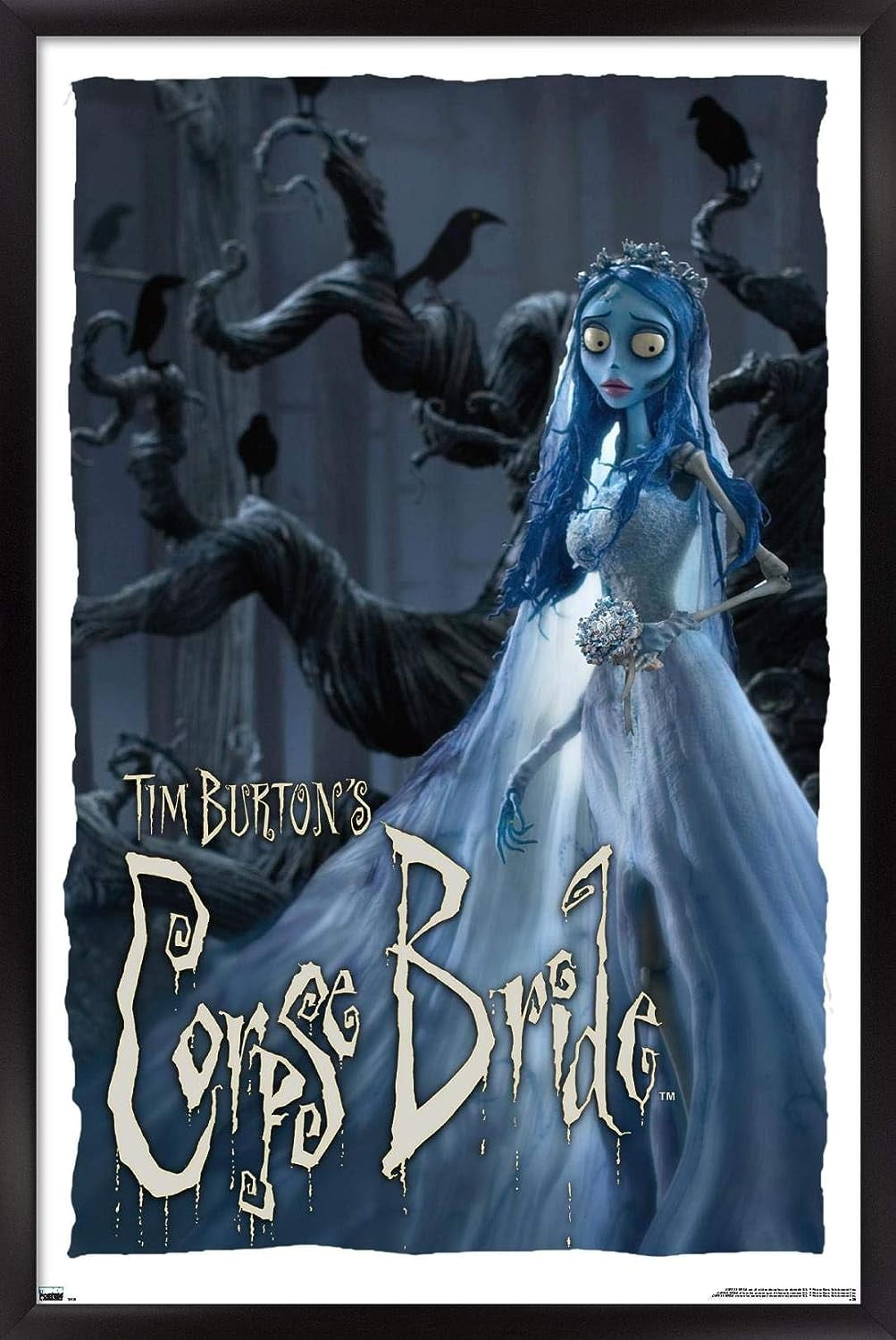 Tim Burton's The Corpse Bride - Bride Wall Poster, 22.375" x 34" Framed ...