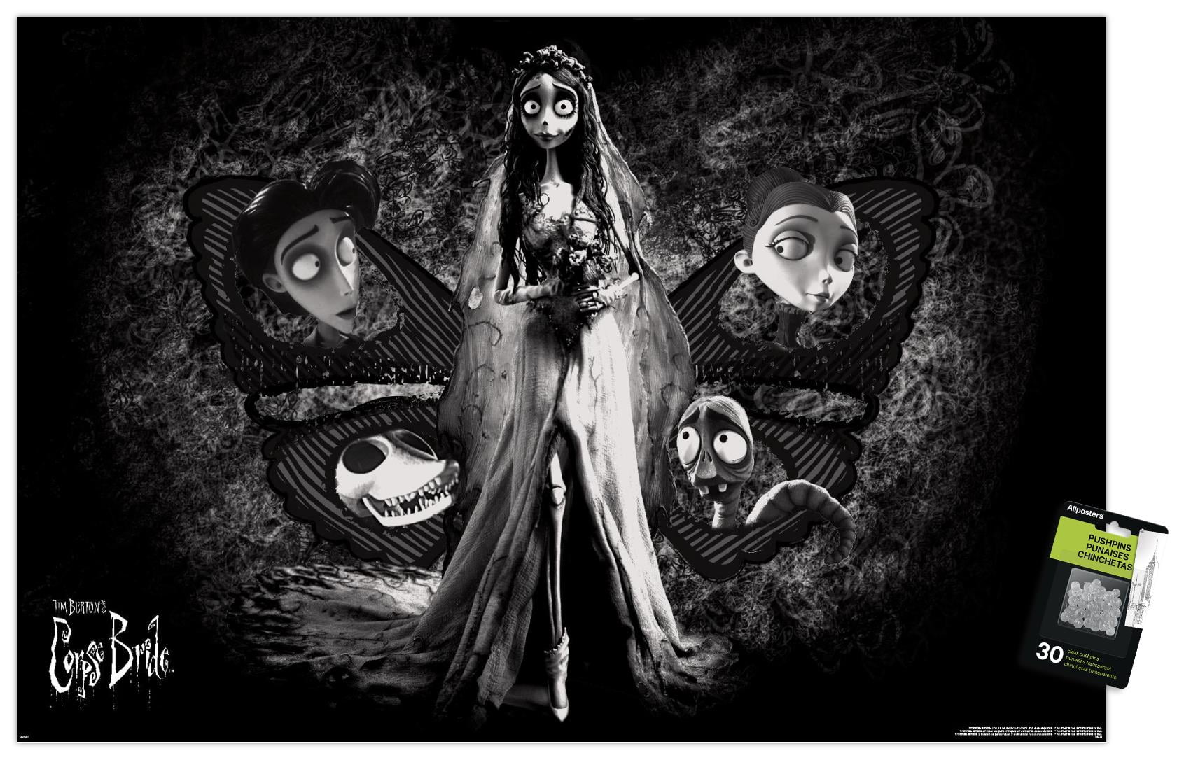 Tim Burton's The Corpse Bride - Group Wall Poster with Push Pins, 22. ...
