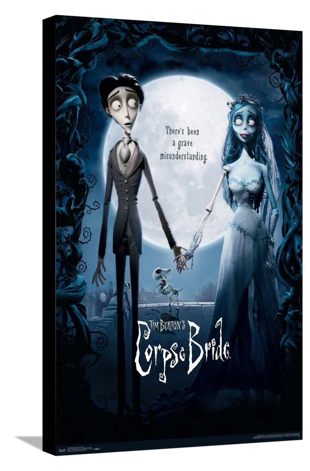Tim Burton's The Corpse Bride - One Sheet Canvas Wall Poster, 14.725" x ...
