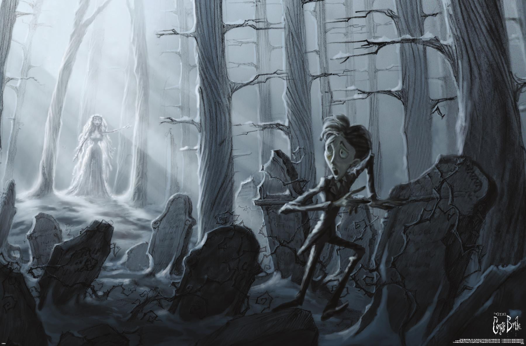 Tim Burton's The Corpse Bride - Victor In The Woods Wall Poster, 22.375 ...