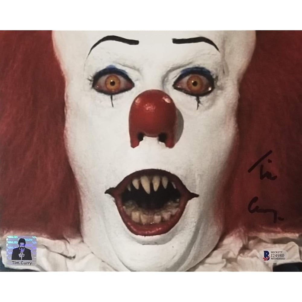 Tim Curry Signed Pennywise Stephen Kings Movie It 8X10 Photo With ...