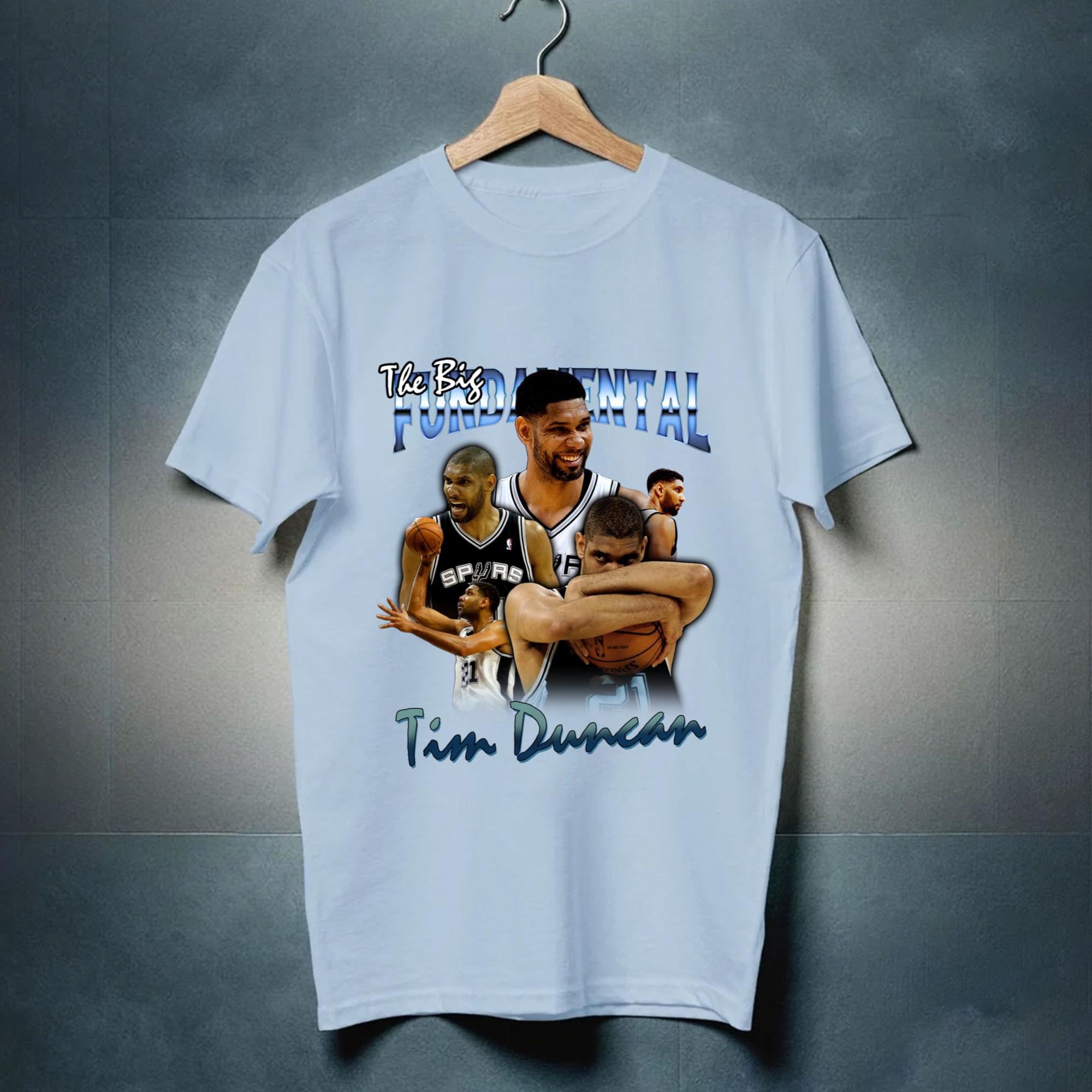Tim Duncan 90s bootleg shirt Tim Duncan vintage basketball t-shirt gift ...