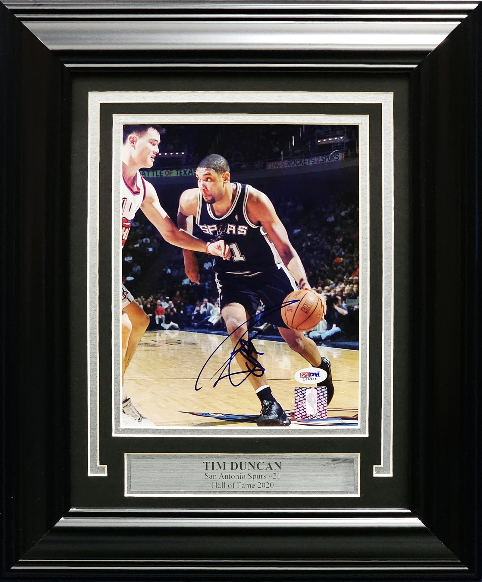 Tim Duncan Autographed Framed 8x10 Photo San Antonio Spurs PSA/DNA # ...