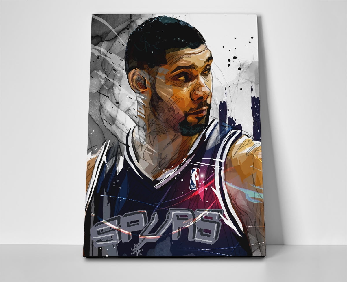 Tim Duncan Poster or Wrapped Canvas - Walmart.com
