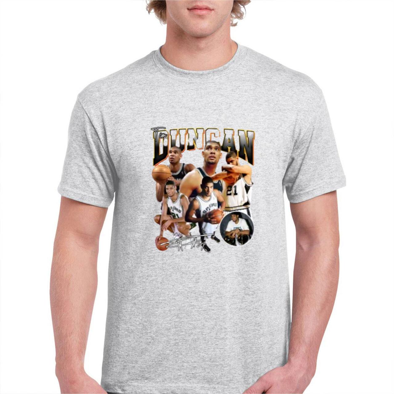 Tim Duncan The Big Fundamental Basketball Signature Vintage Retro 80s ...