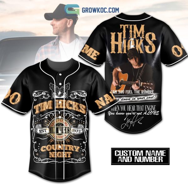 Tim Hicks Country Night Personalized Baseball Jersey - Walmart.com
