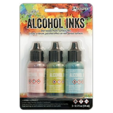 Tim Holtz Alcohol Ink .5oz 3/Pkg-Nature Walk-Wild Plum/Buttrscotch ...