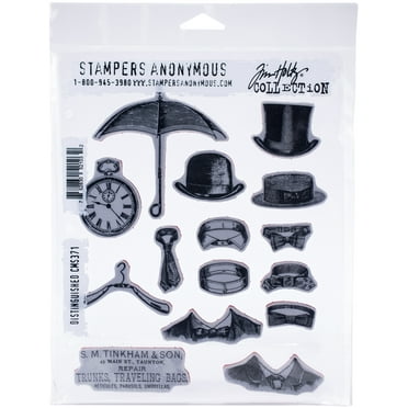 Tim Holtz Cling Rubber Stamp Set - Walmart.com