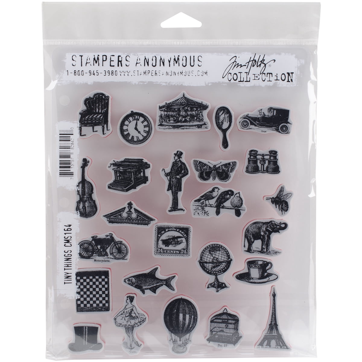 Tim Holtz Cling Stamps 7"X8.5"-Tiny Things - Walmart.com