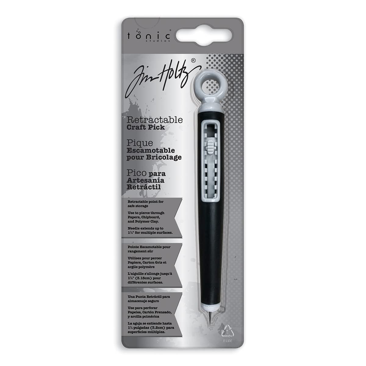 Tim Holtz Craft Pick Poker - Retractable Punch Tool for Paper Crafting ...