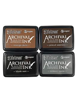 Tim Holtz Distress Archival Ink Pad Stack-Basics - Walmart.com