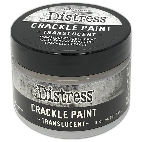 Tim Holtz Distress Crackle Paint 3oz-Translucent - Walmart.com