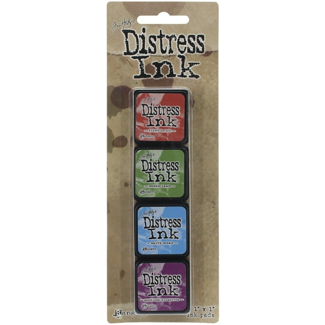 Tim Holtz Distress Mini Ink Pads 4/Pkg-Kit 2 - Walmart.com