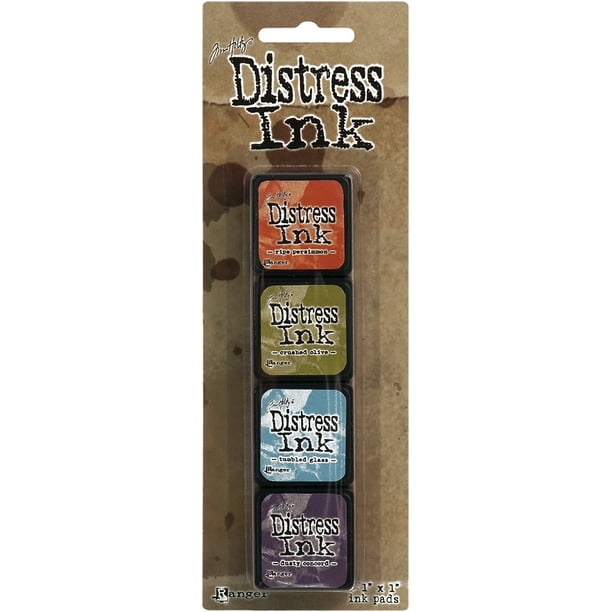 Tim Holtz Distress Mini Ink Pads 4/Pkg-Kit 8 - Walmart.com