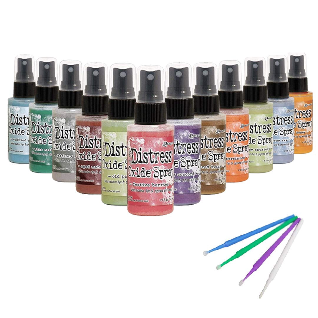 Tim Holtz Distress Oxide Ink Spray 12 Bottle Set Bundle Release 5 ...
