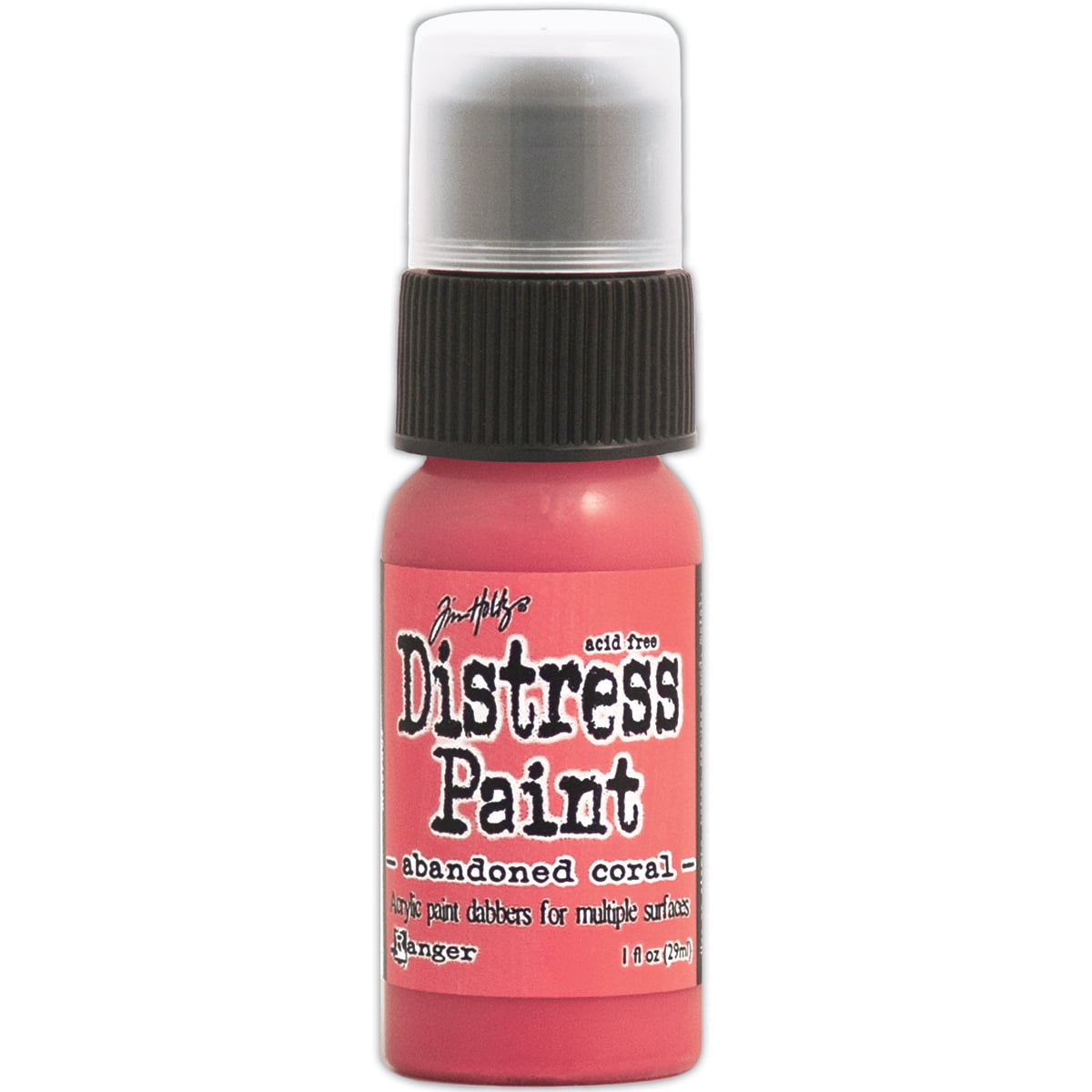 Tim Holtz Distress Paint Dabber 1oz-Abandoned Coral - Walmart.com