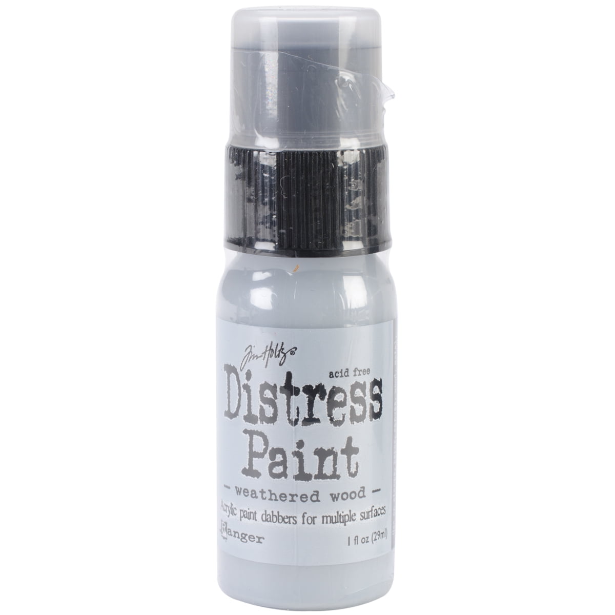 Tim Holtz Distress Paint Dabber 1oz-Weathered Wood - Walmart.com