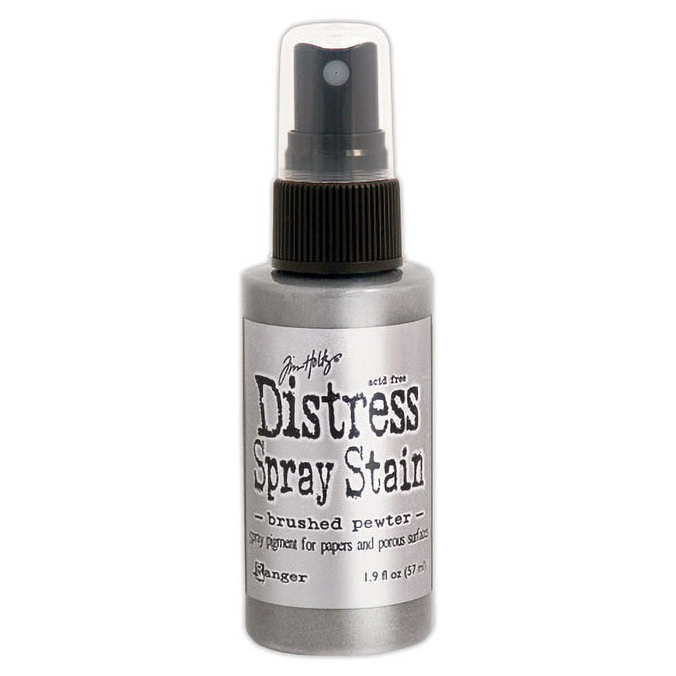 Tim Holtz Distress Spray Stain 1.9oz-Brushed Pewter - Walmart.com