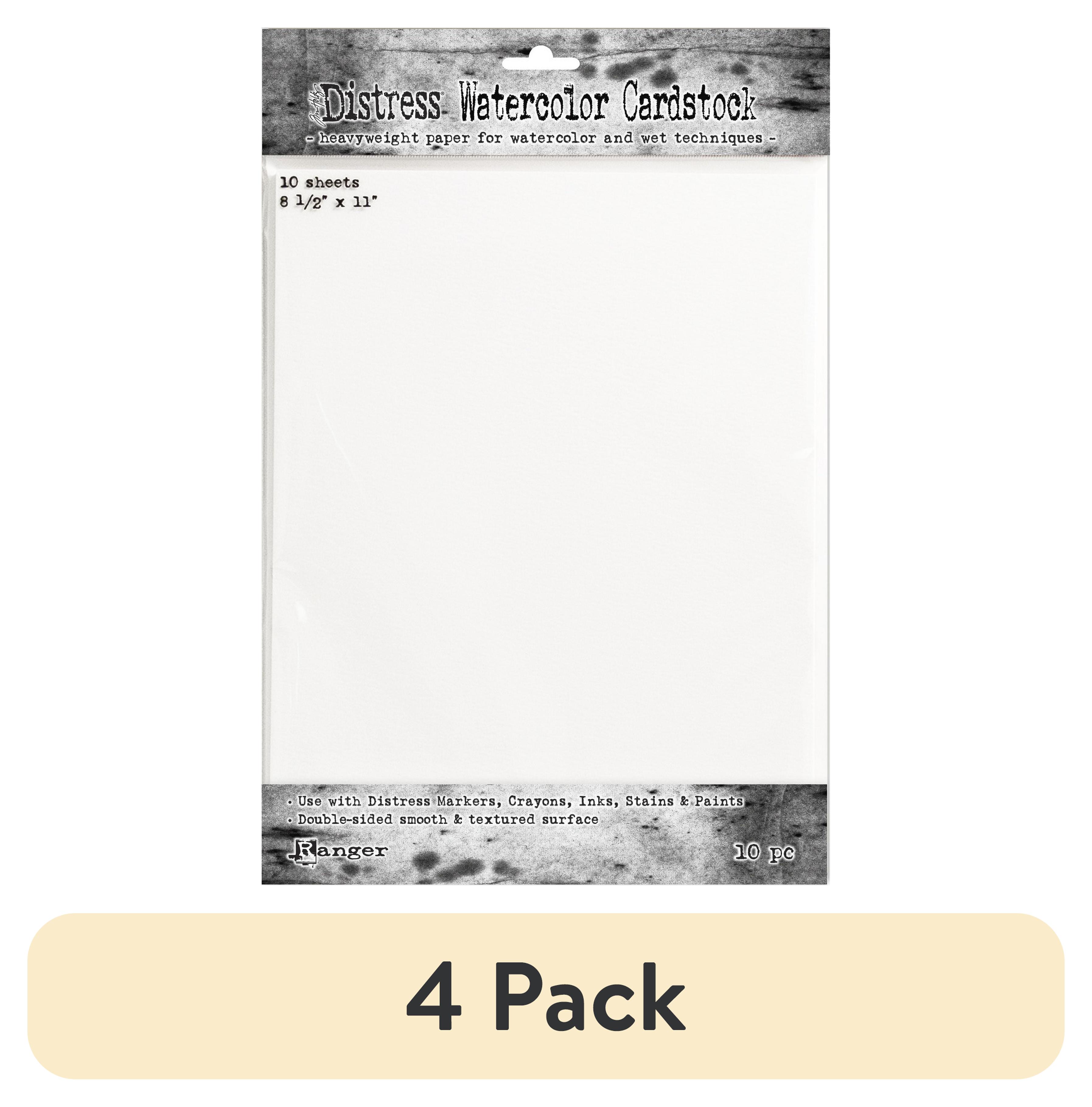 (4 pack) Tim Holtz Distress Watercolor Cardstock 10/Pkg 8.5"X11 ...