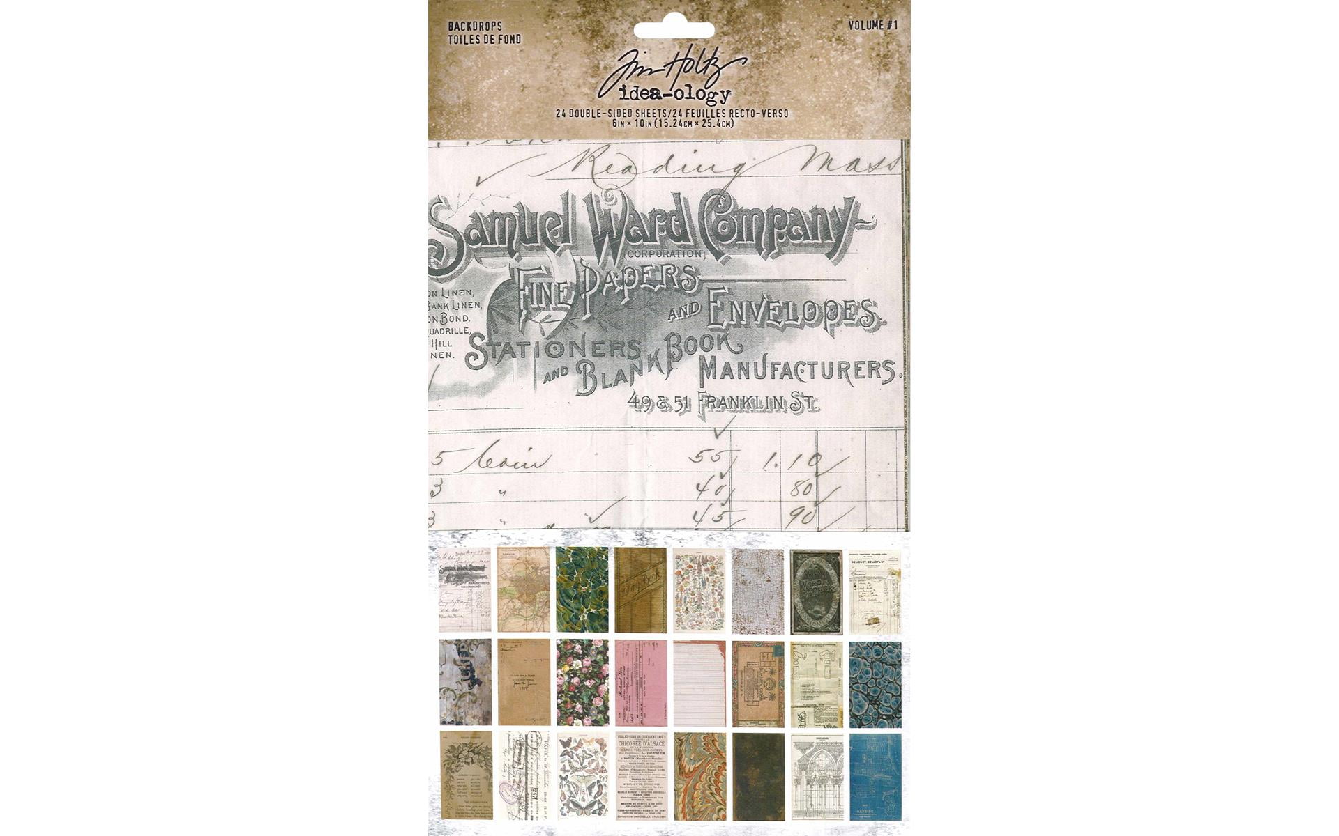 Tim Holtz Idea-Ology Backdrops Volume 1 - Walmart.com