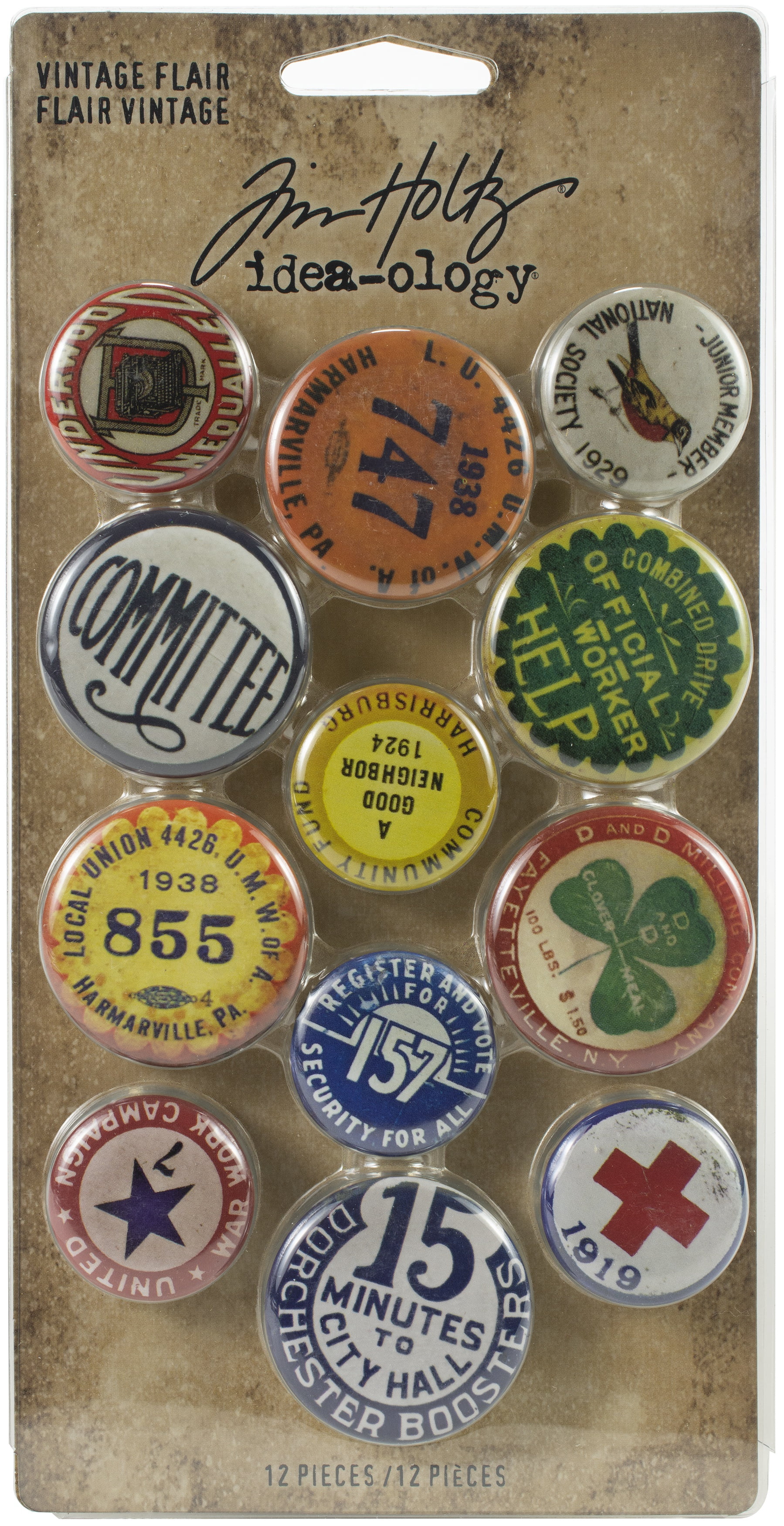 Tim Holtz Idea-ology Vintage Flair - Walmart.com