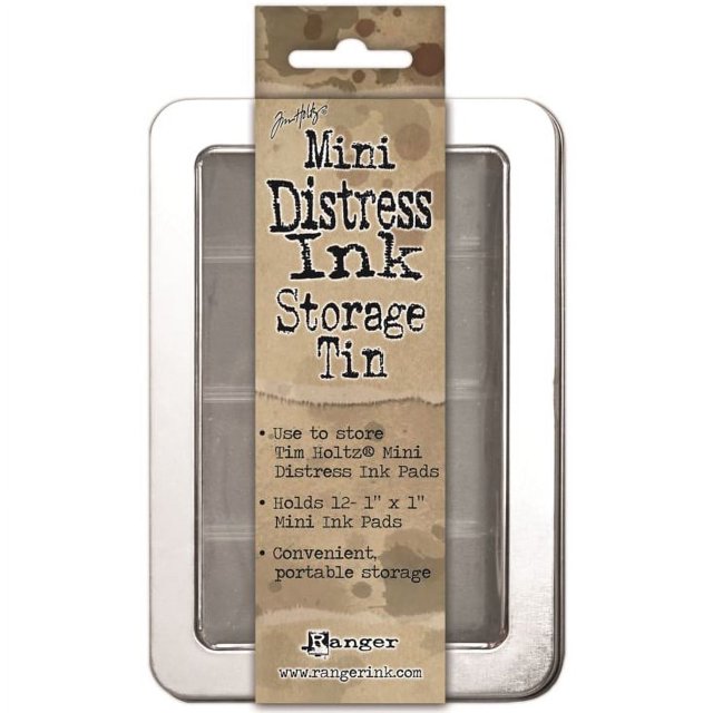 Tim Holtz Mini Distress Ink Storage Tin-Holds 12 - Walmart.com