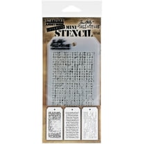 Tim Holtz Mini Layered Stencil Set 3/Pkg-Set #53 - Walmart.com
