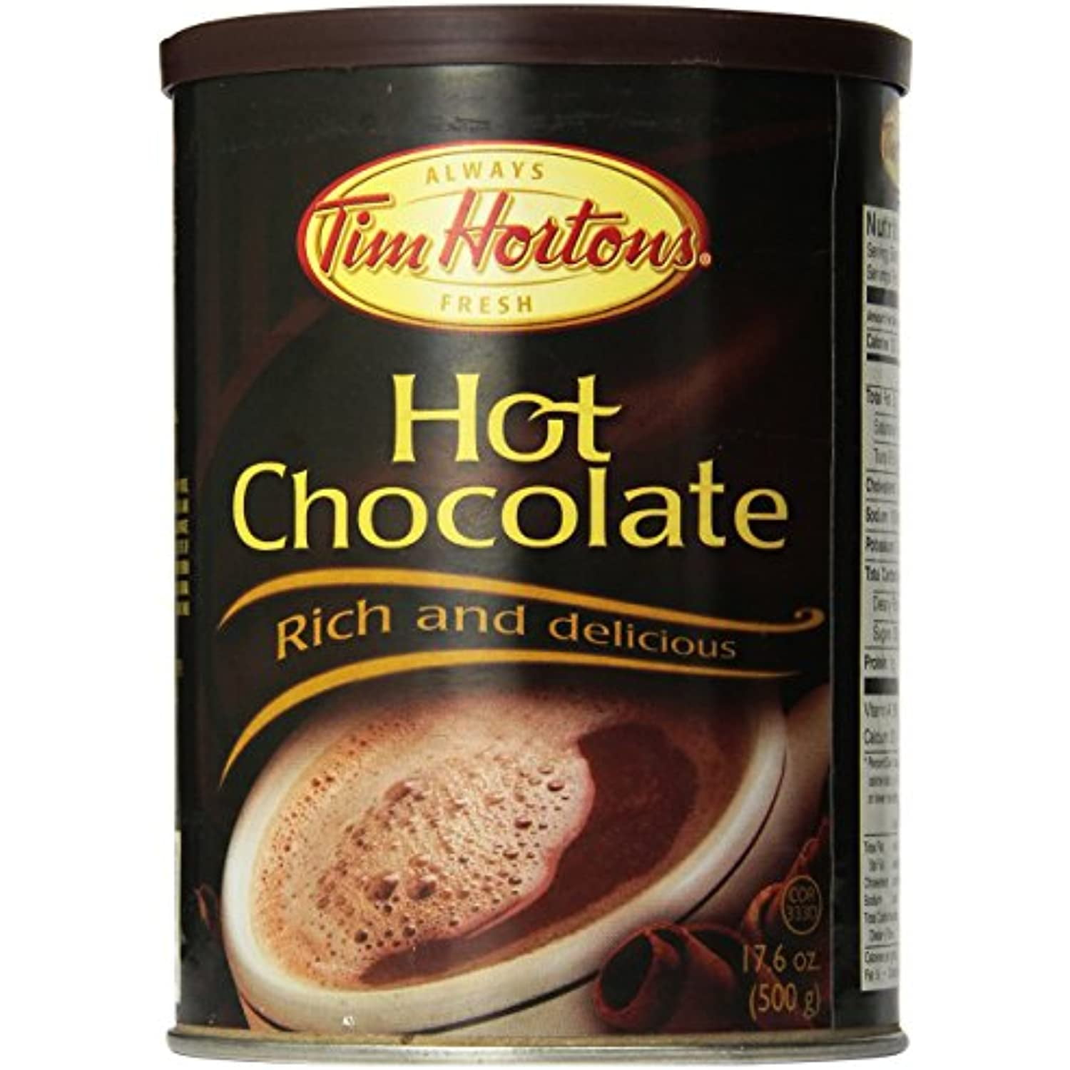 Tim Hortons Can Of Hot Chocolate 500G , 17.6Oz - Walmart.com