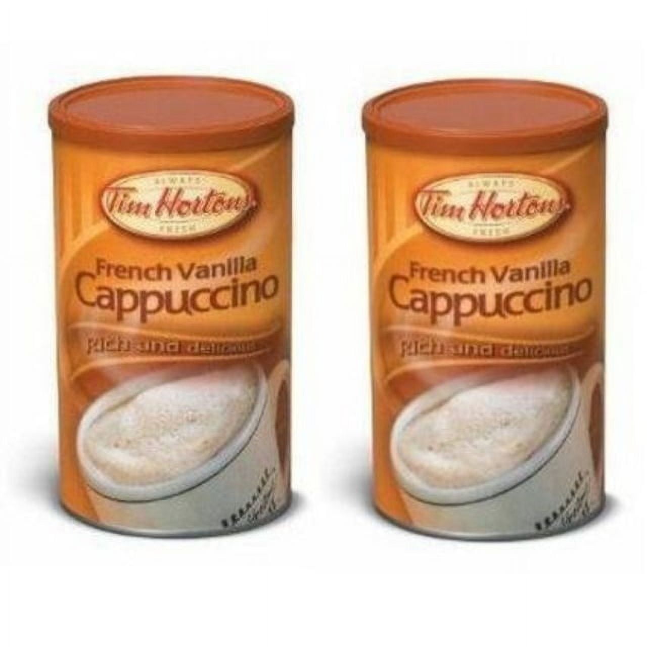 Tim Hortons French Vanilla Cappuccino, (2), 454g/16oz., Tins, {Imported ...