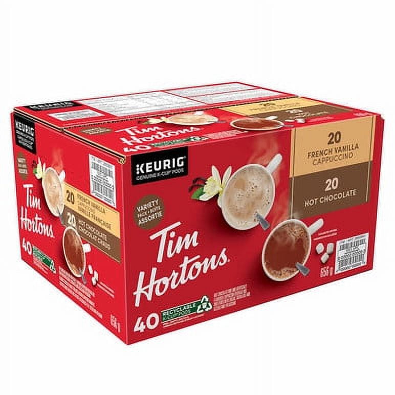 Tim Hortons Hot Chocolate, French Vanilla Cappuccino, Single Serve K ...