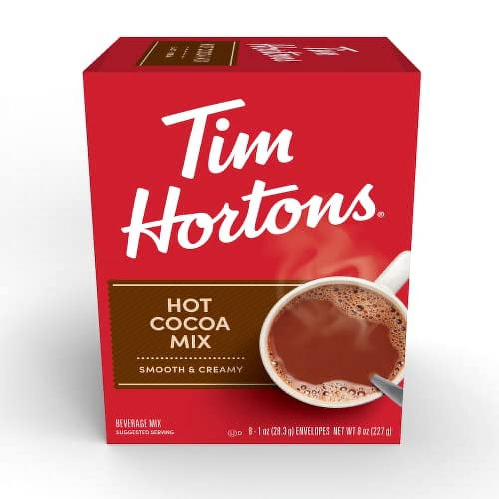 Tim Hortons Hot Cocoa Mix Packets, Smooth & Creamy, 8 Count - Walmart.com