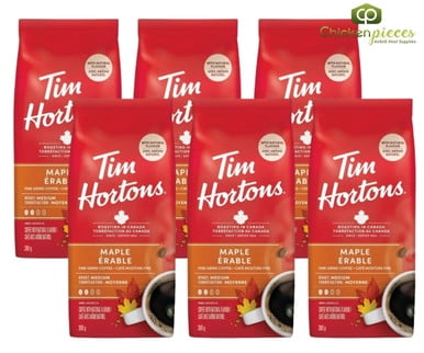 Tim Hortons Maple Ground Coffee, 300g/10.58 oz (6 Pack) - Walmart.com