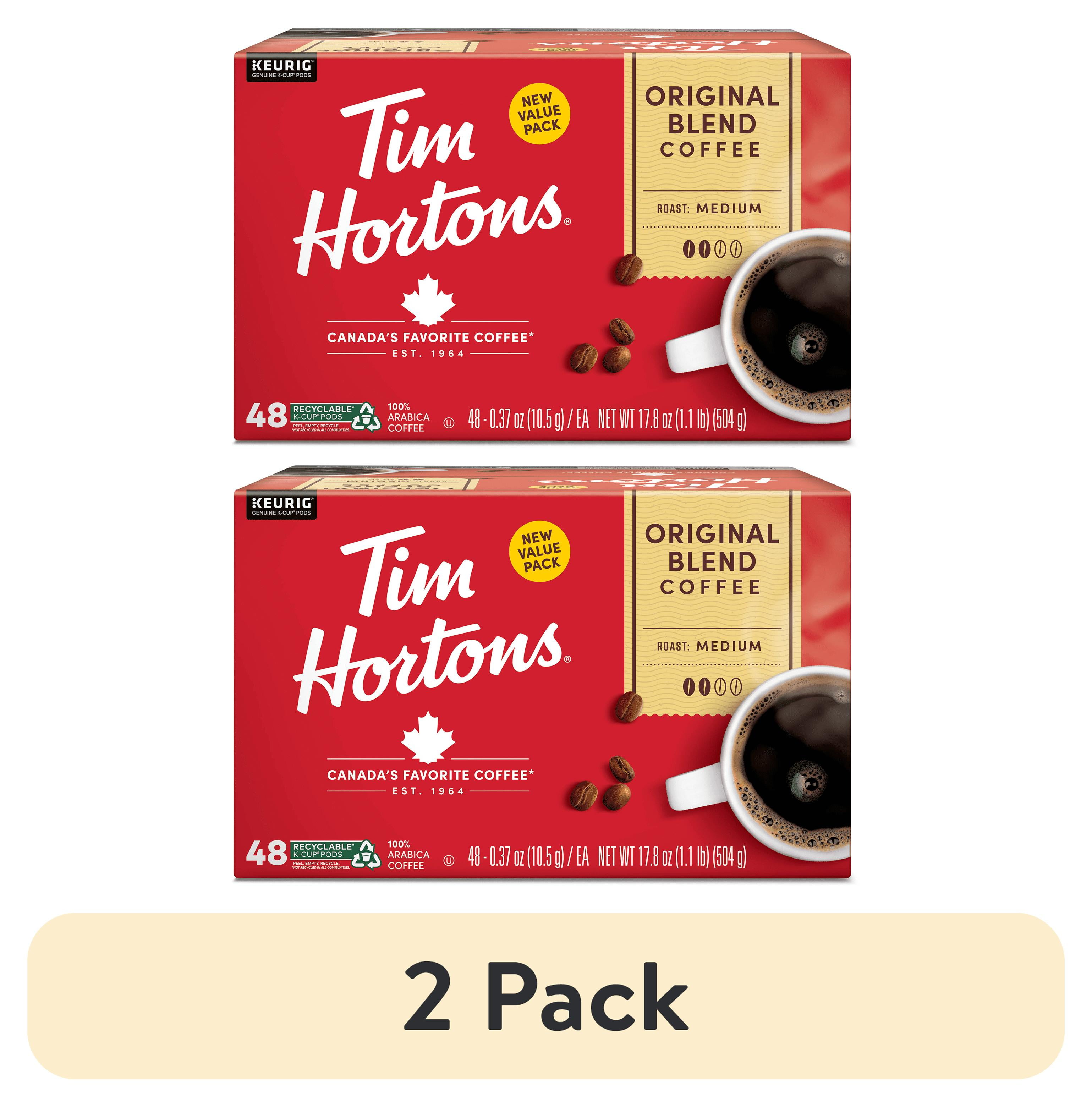 (2 pack) Tim Hortons Original Blend Kcup 48ct - Walmart.com