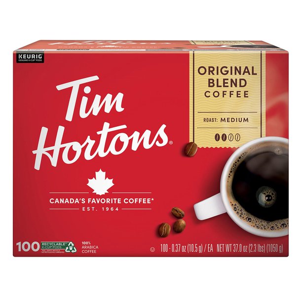 Tim Hortons Original Blend Premium Coffee (100 ct.) - Walmart Business ...
