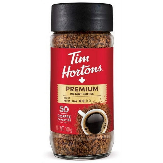 Tim Hortons Premium Medium Roast Colombian Instant Coffee, 100% Arabica ...