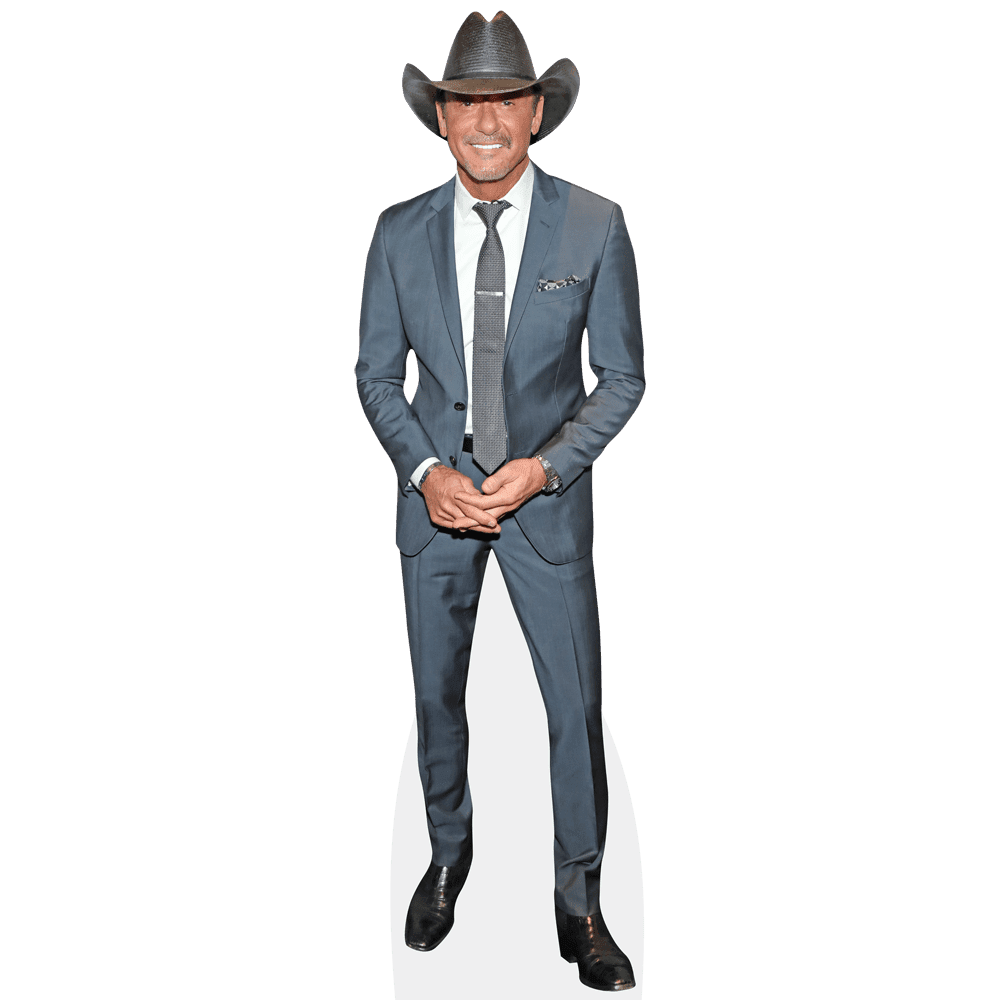 Tim McGraw (Grey Suit) Life Size Cutout. Standee. - Walmart.com