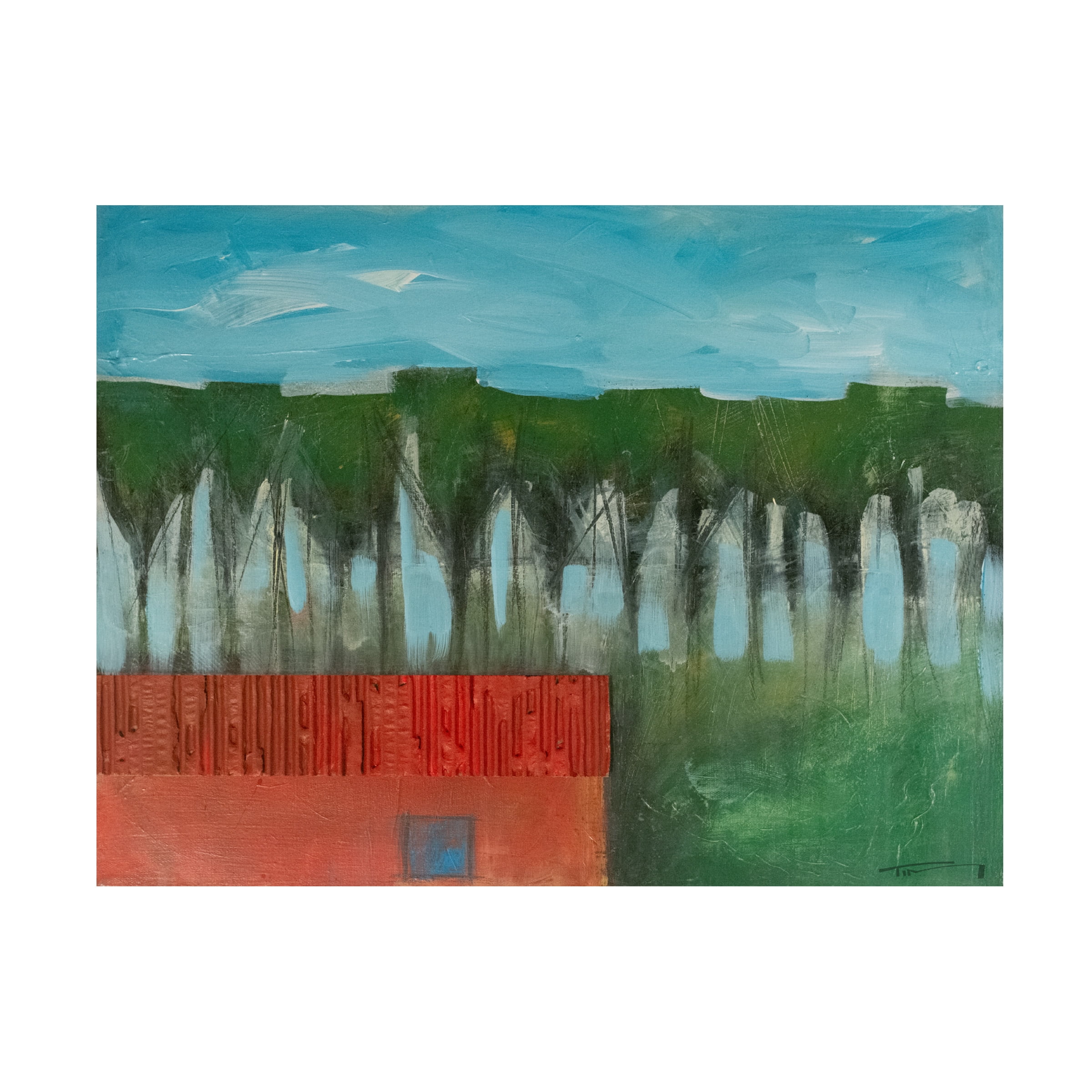 Tim Nyberg 'Red Shed' Canvas Art - Walmart.com