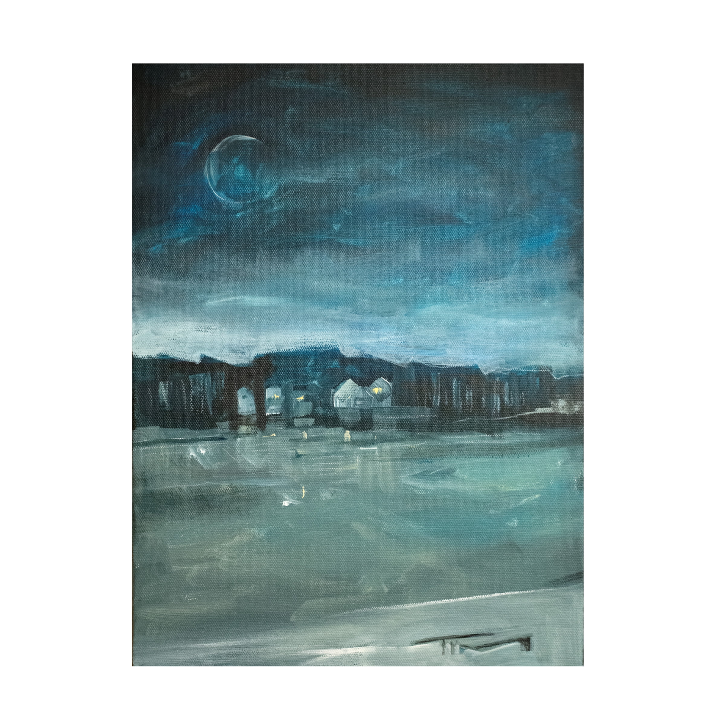 Tim Nyberg 'Winter Thaw At The Lake' Canvas Art - Walmart.com