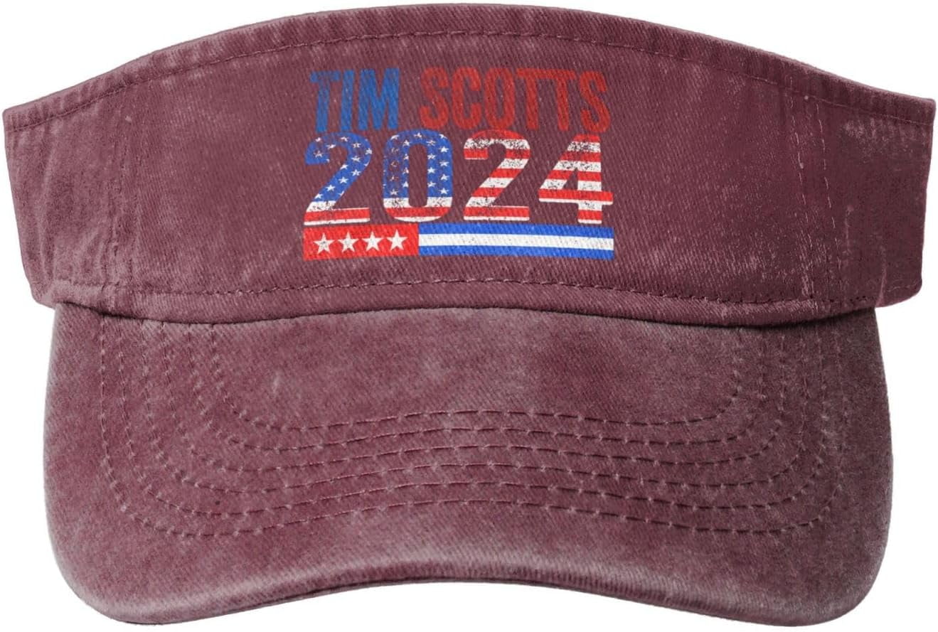 Tim Scotts 2024 Sport Sun Visor Hats for Men & Women Adjustable Empty ...