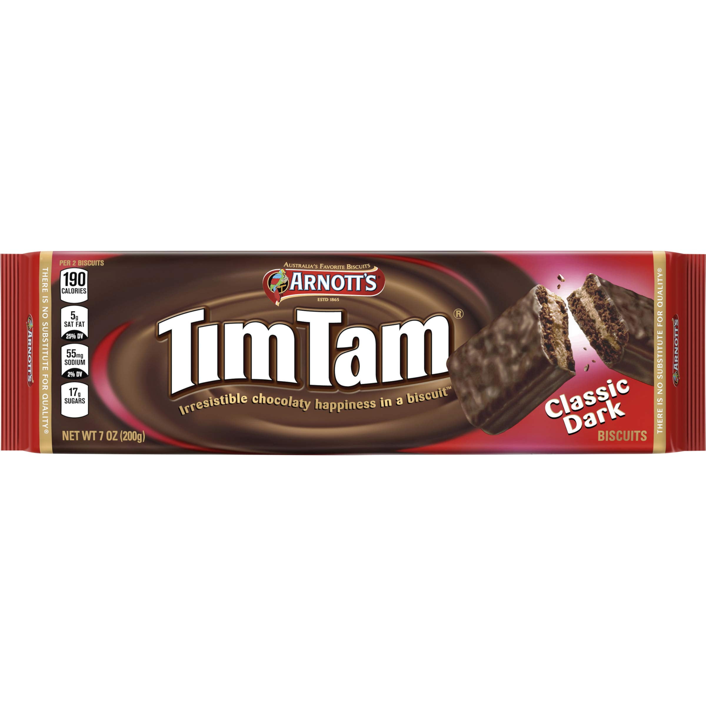 Tim Tam Classic Dark RRF12 Chocolate Cookies, 7oz Tray - Walmart.com