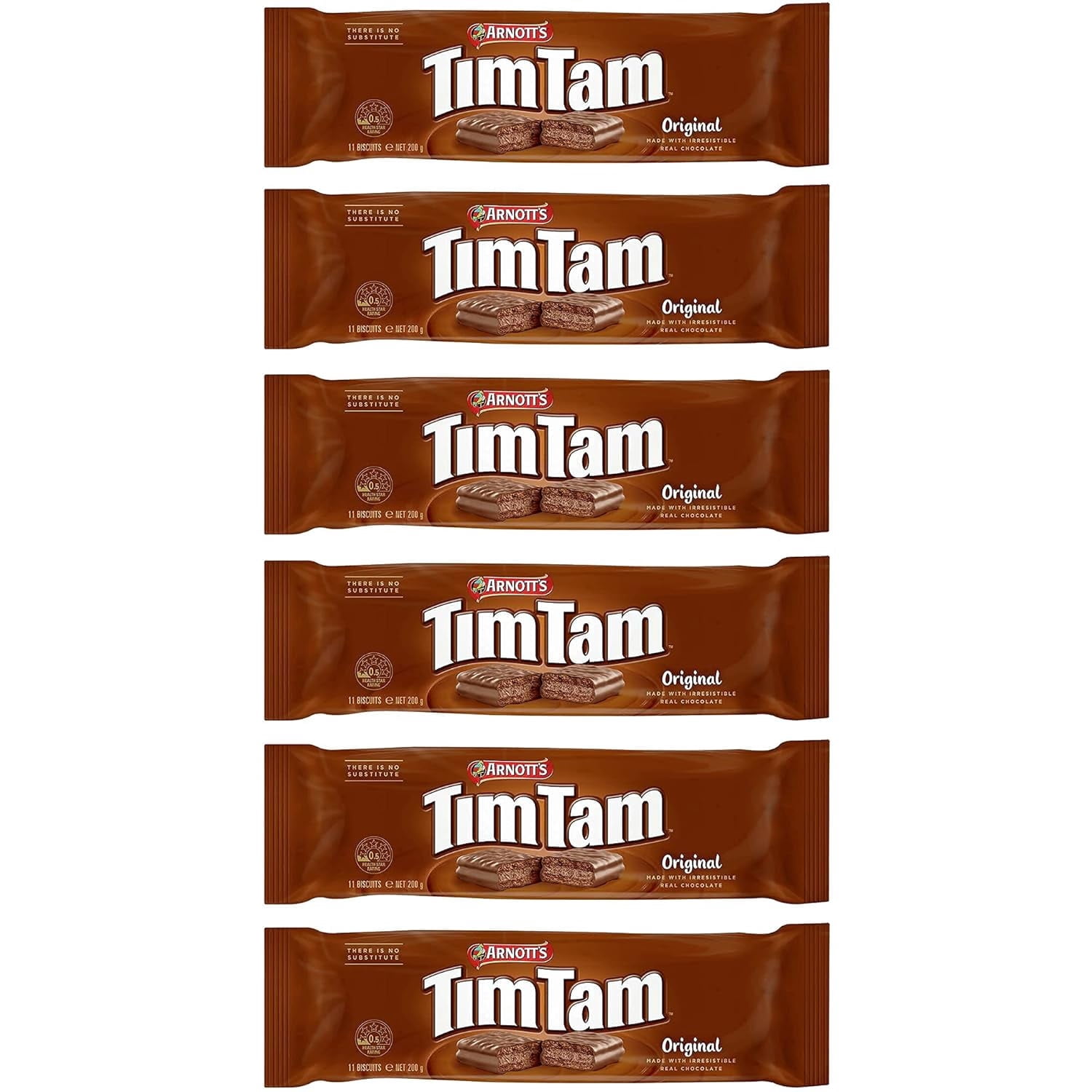 Tim Tam Cookies Arnotts (Value Pack Of 6 x 200g EA) Australian Original ...