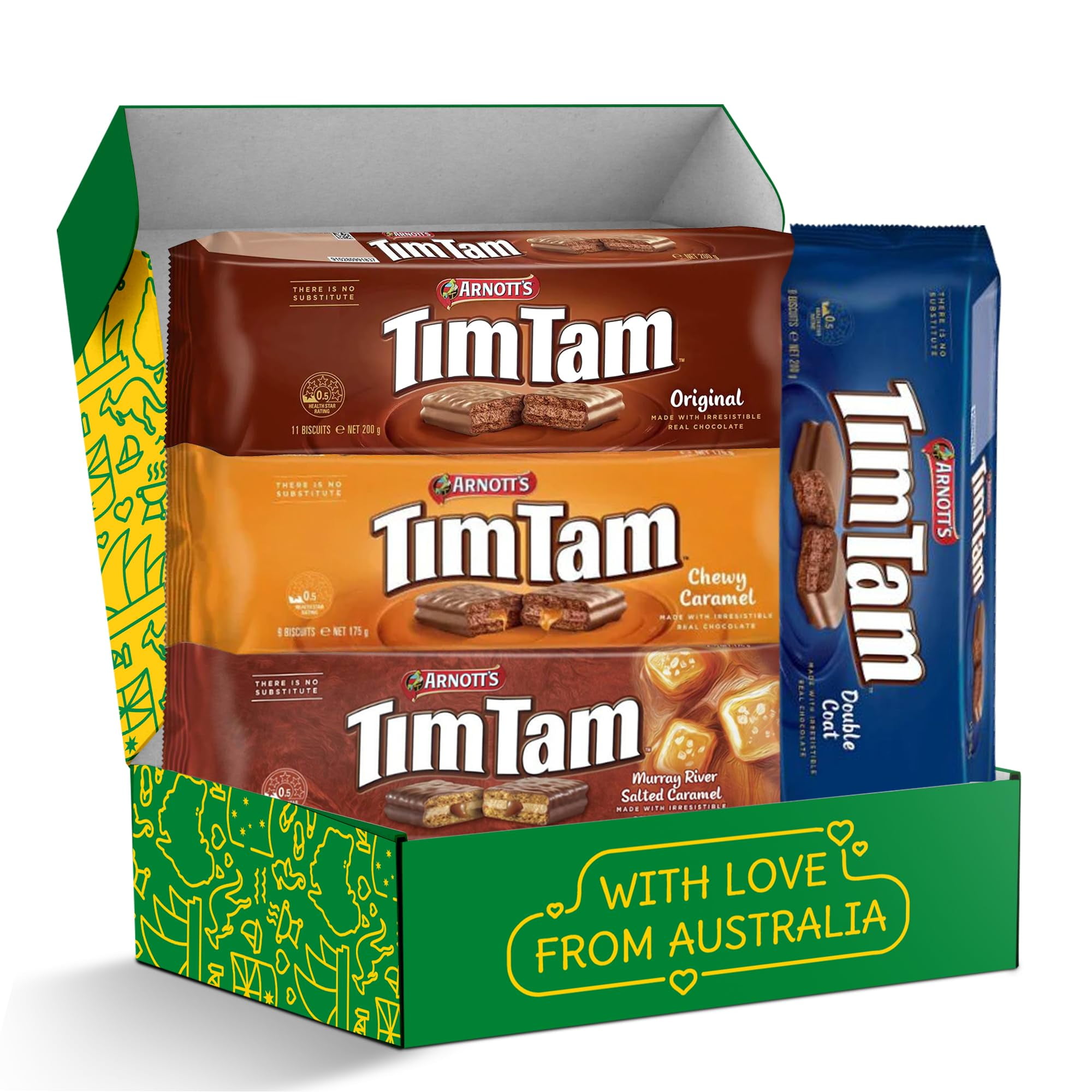 Tim Tam Cookies Care Package Gift Set H2FSD- Arnott's Tim Tam Original ...