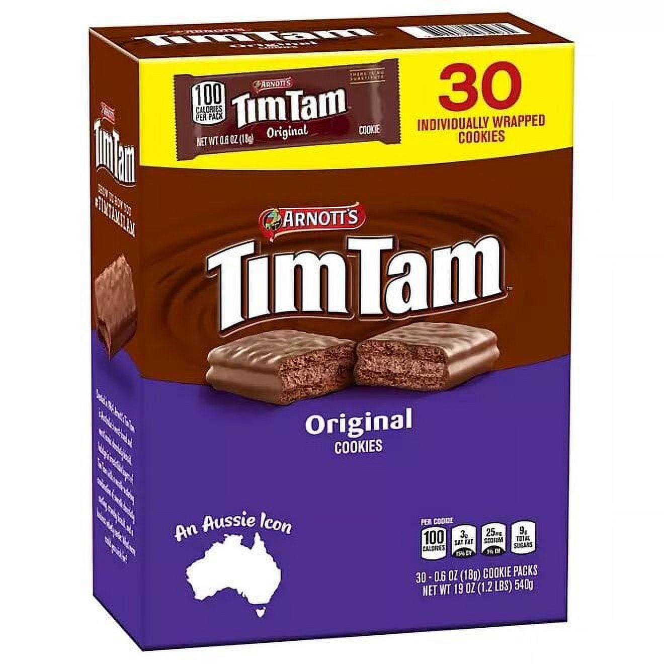 Tim Tam Original Chocolate Cookies, 30 Pack (0.63 oz each) - Walmart.com