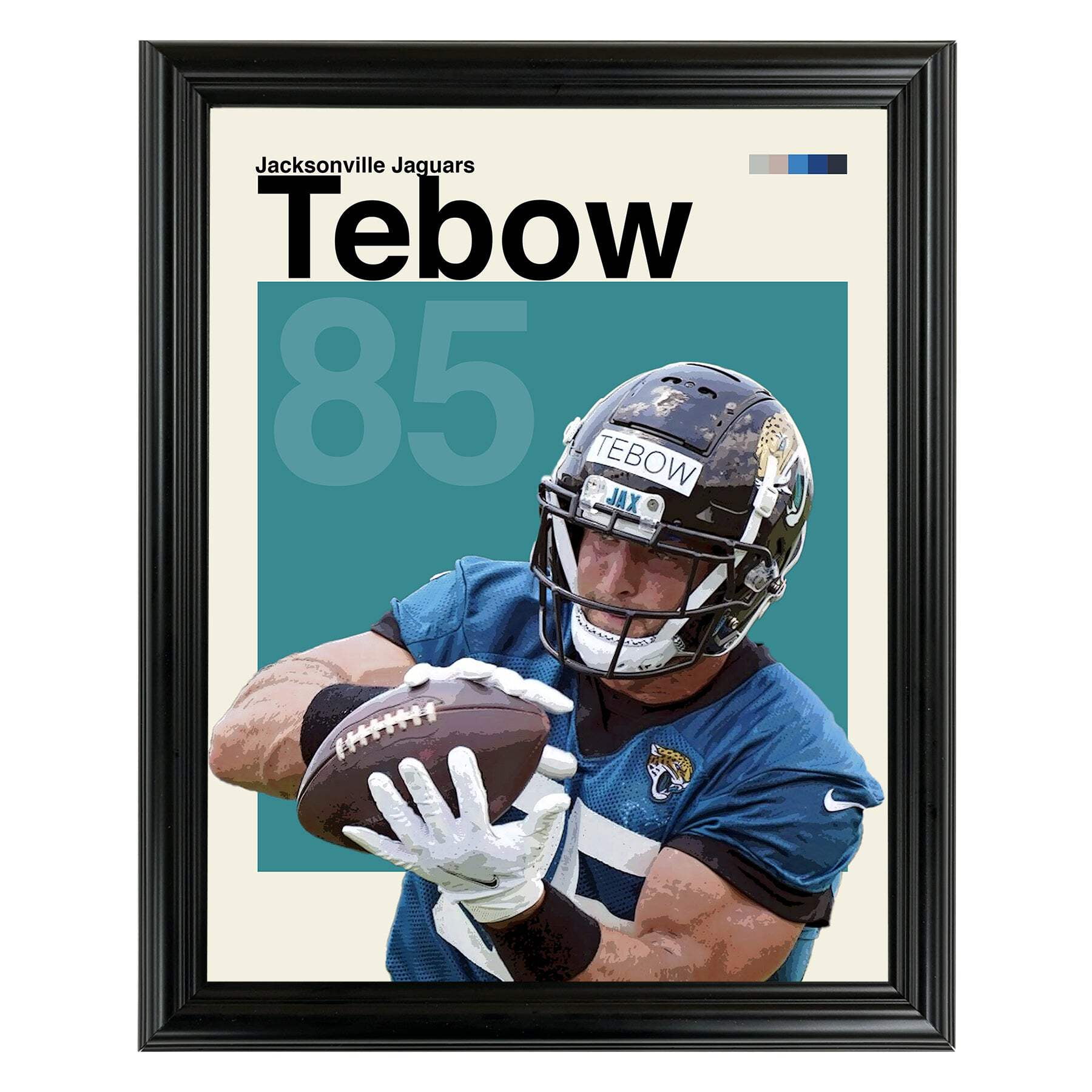 Tim Tebow Framed Sports Art Photo by Thomas Maxwell - Walmart.com