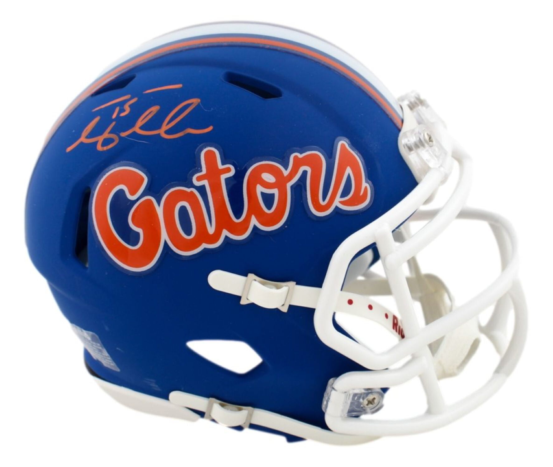 Tim Tebow Signed Florida Gators Blue Mini Speed Helmet Tebow Hologram ...