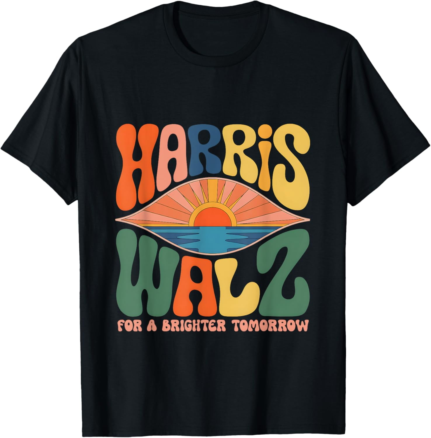 Tim Walz Harris Waltz 2024 For A Brighter Tomorrow Graphic T-Shirt ...