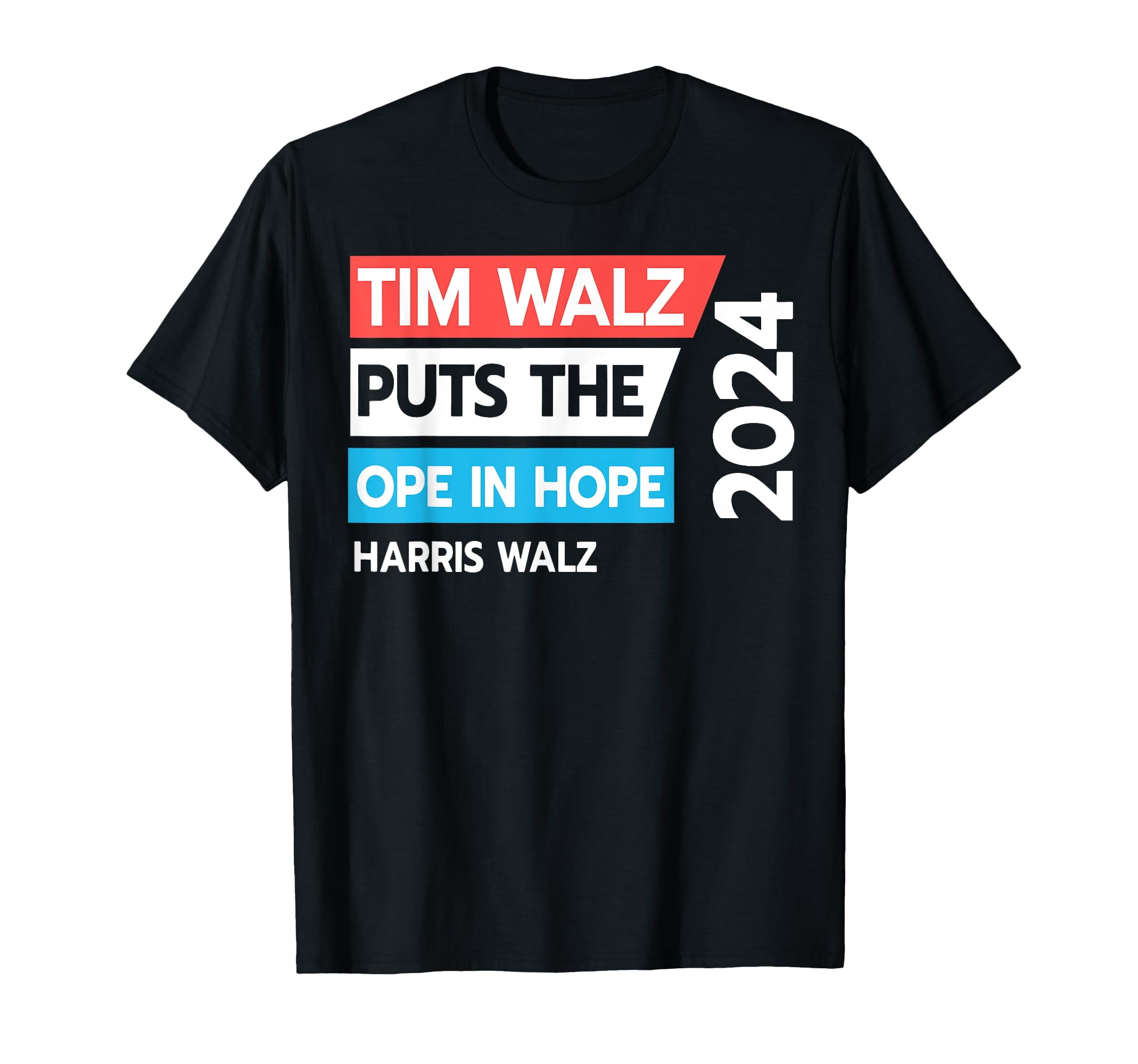 Tim Walz Puts The Open In Hole 2024 Harris Walz T-Shirt - Walmart.com