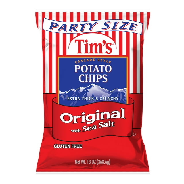 Tim's Cascade Snacks Original Sea Salt Cascade Style Potato Chips ...