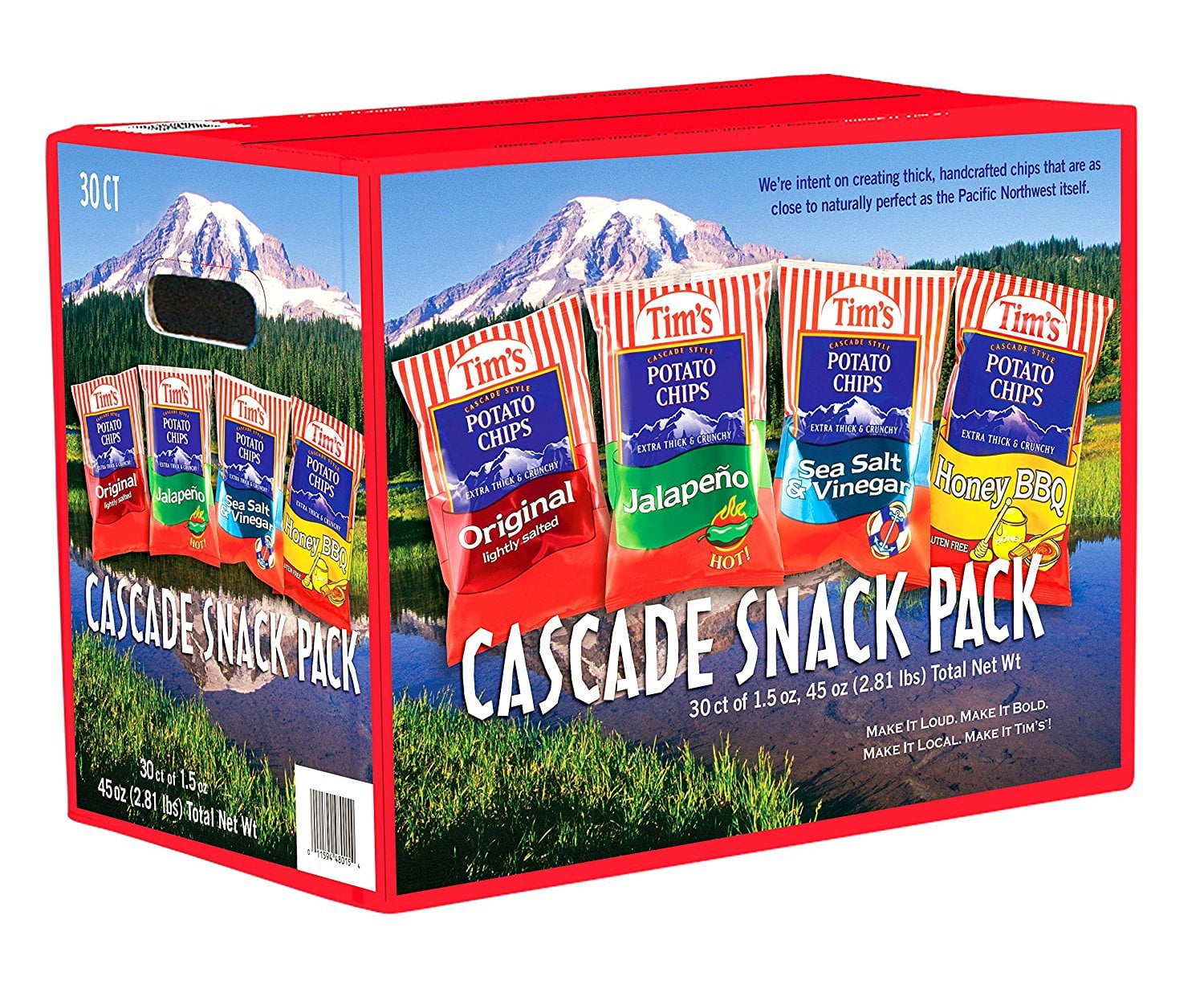 Tim's Cascade Style Potato Chips, Snack Bag, Individual Box, Variety ...